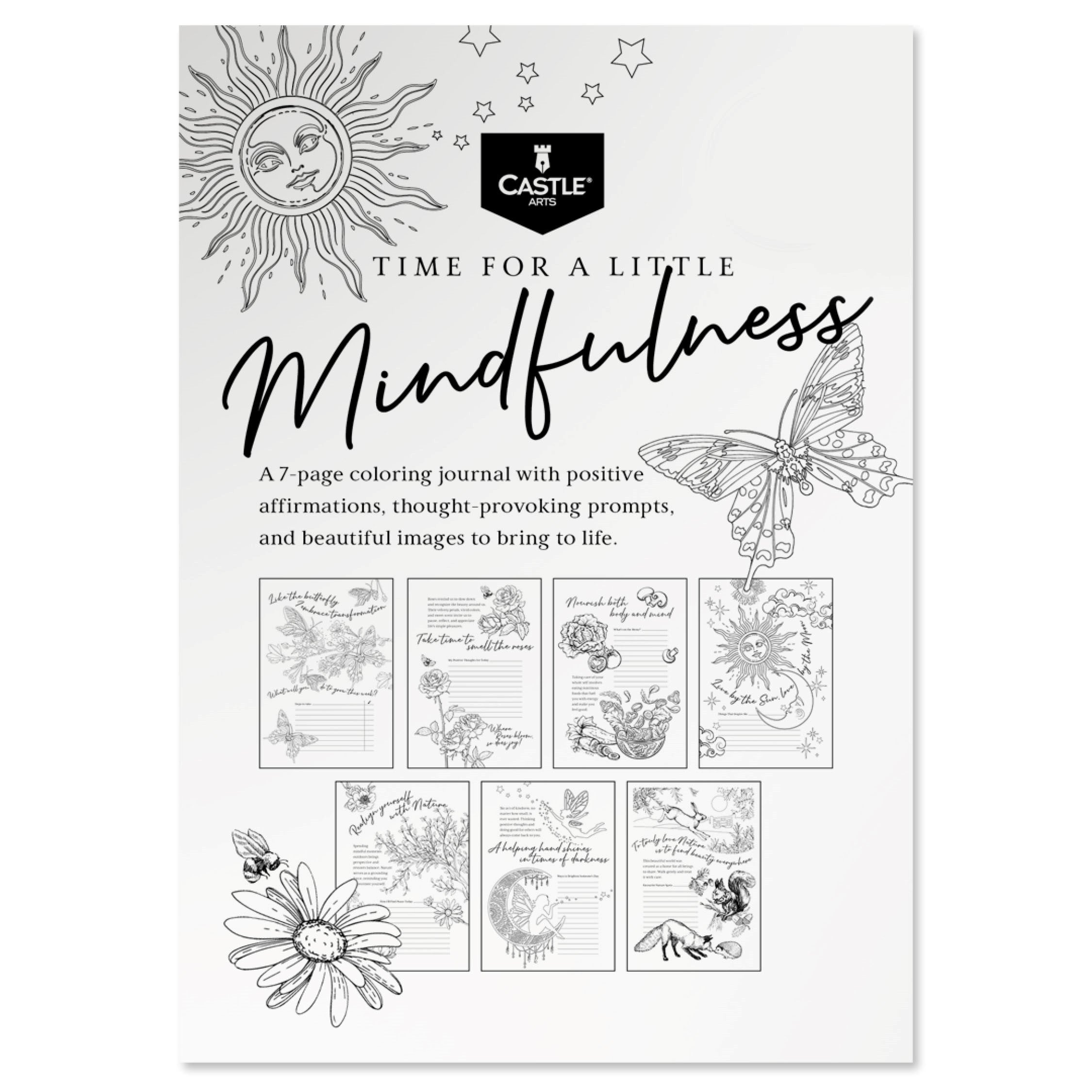 Castle Arts | Printable Mindfulness Colouring Journal [Digital Download]